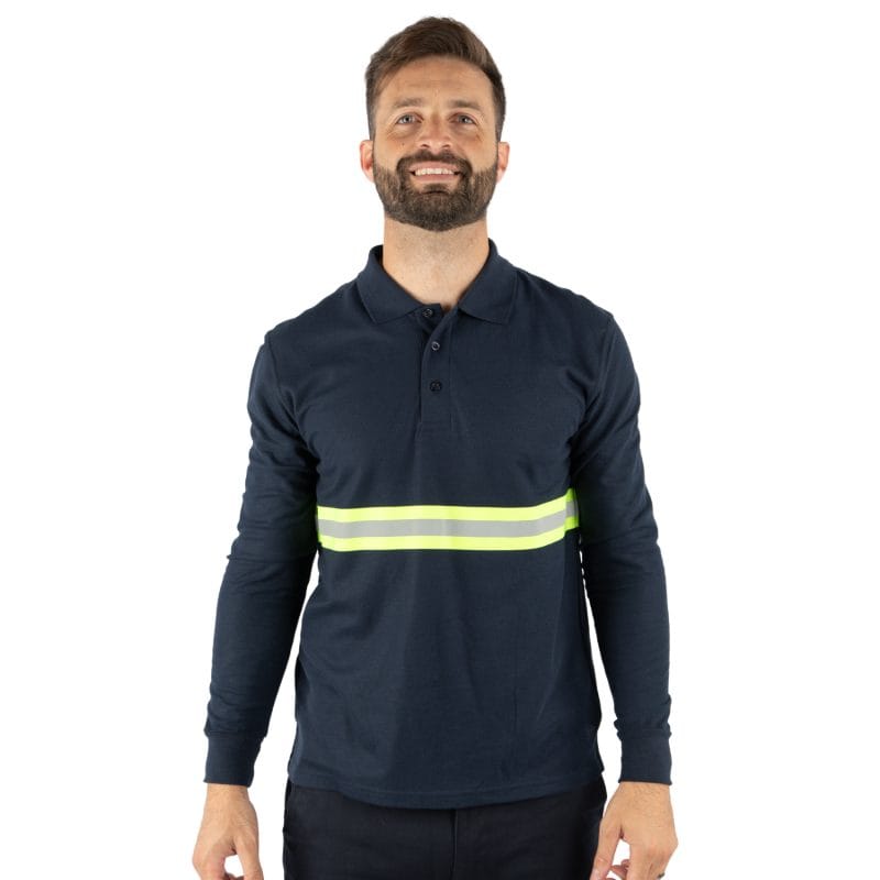 Polo Premium Manga Larga con Reflectivo - Famet - Uniformes y Ropa de ...