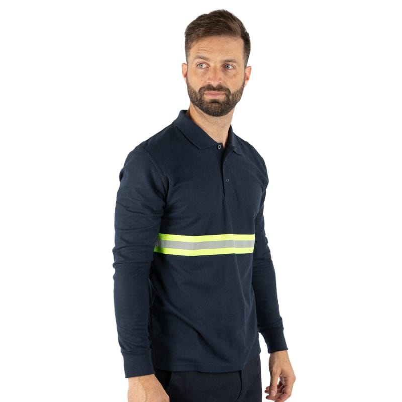 Polo Premium Manga Larga con Reflectivo - Famet - Uniformes y Ropa de ...
