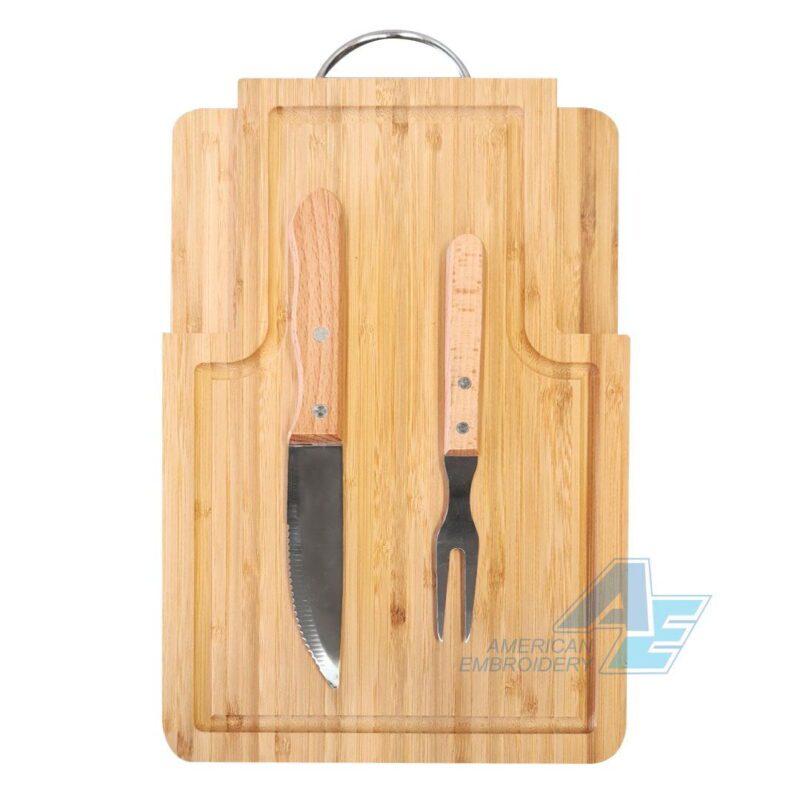 Set Asador Tabla y Cubiertos 2 - Famet - Uniformes y Ropa de Trabajo